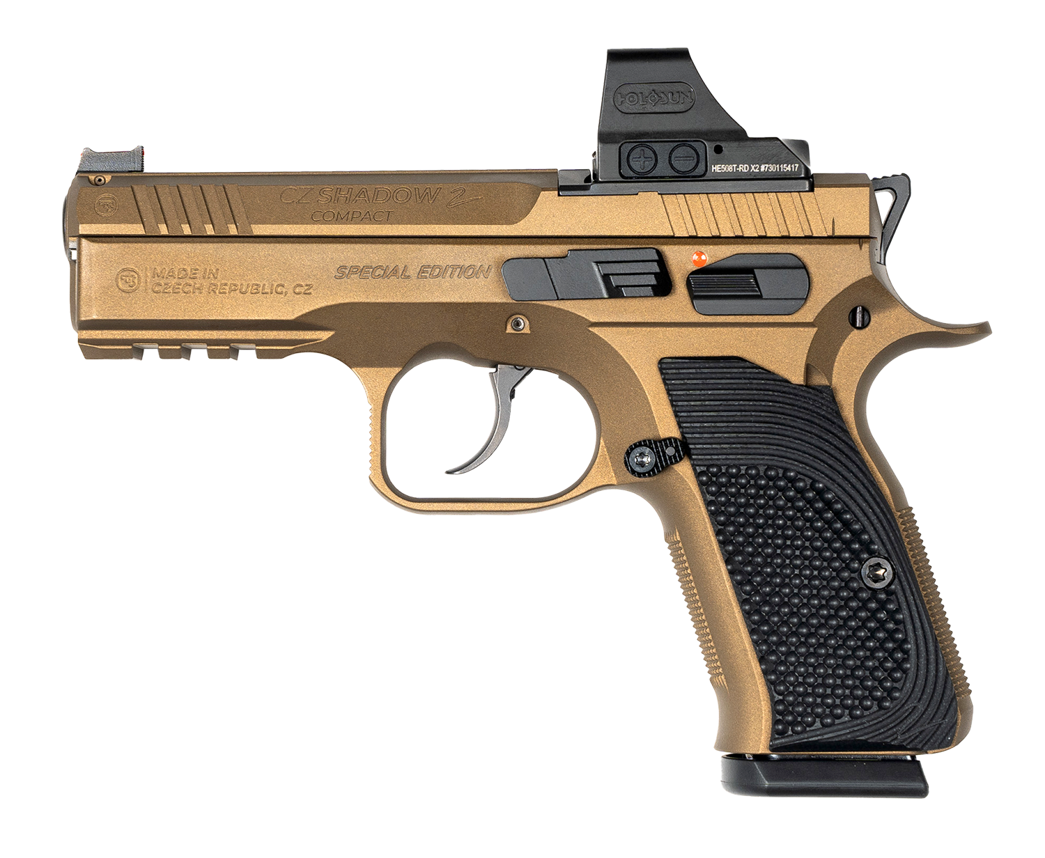 CZ 75 Shadow 2 Compact 9x19 Bronze inclusive Holosun | wertgarner1820.at